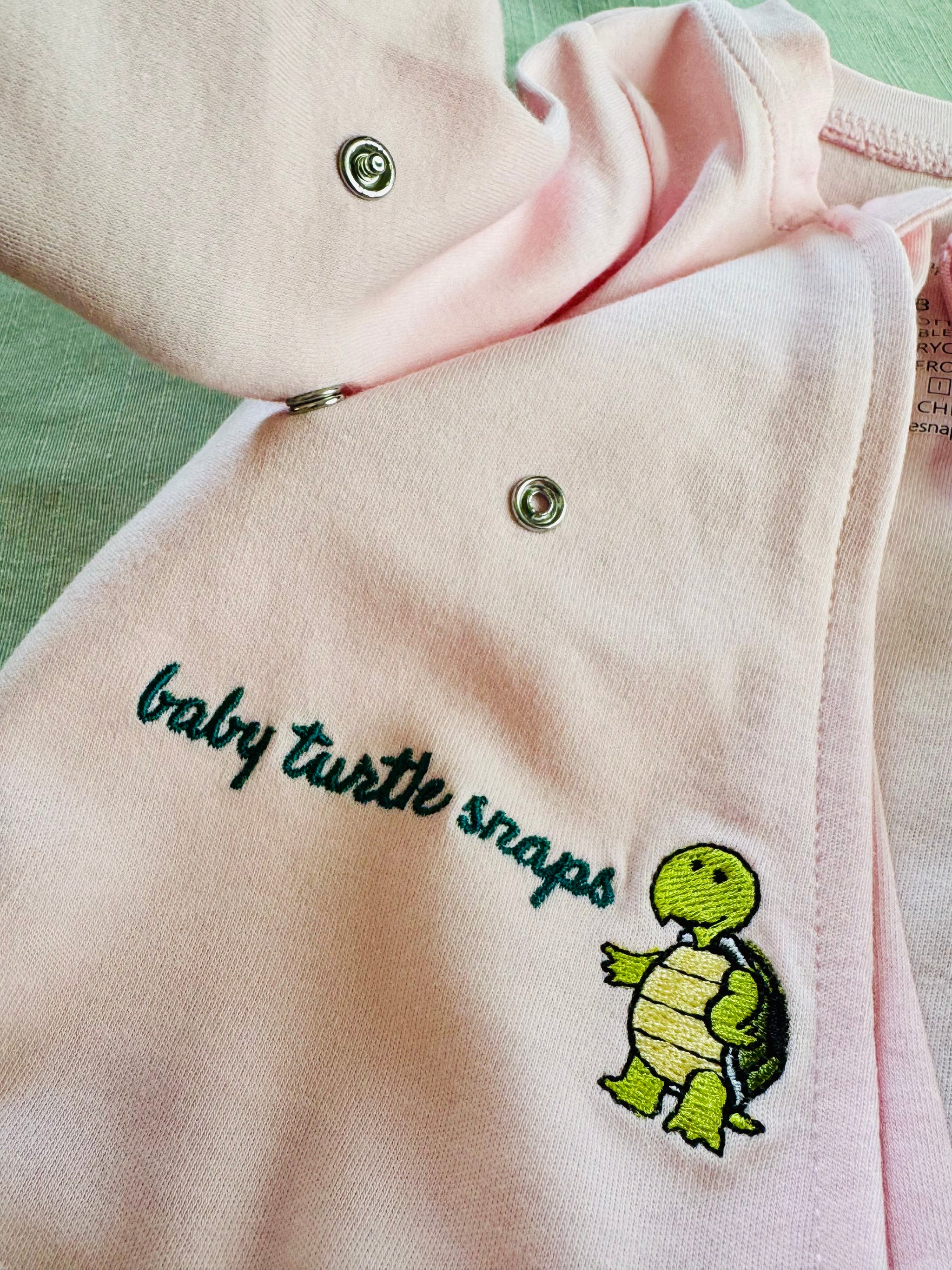Baby Turtle Snaps - Swaddle with our Onesie