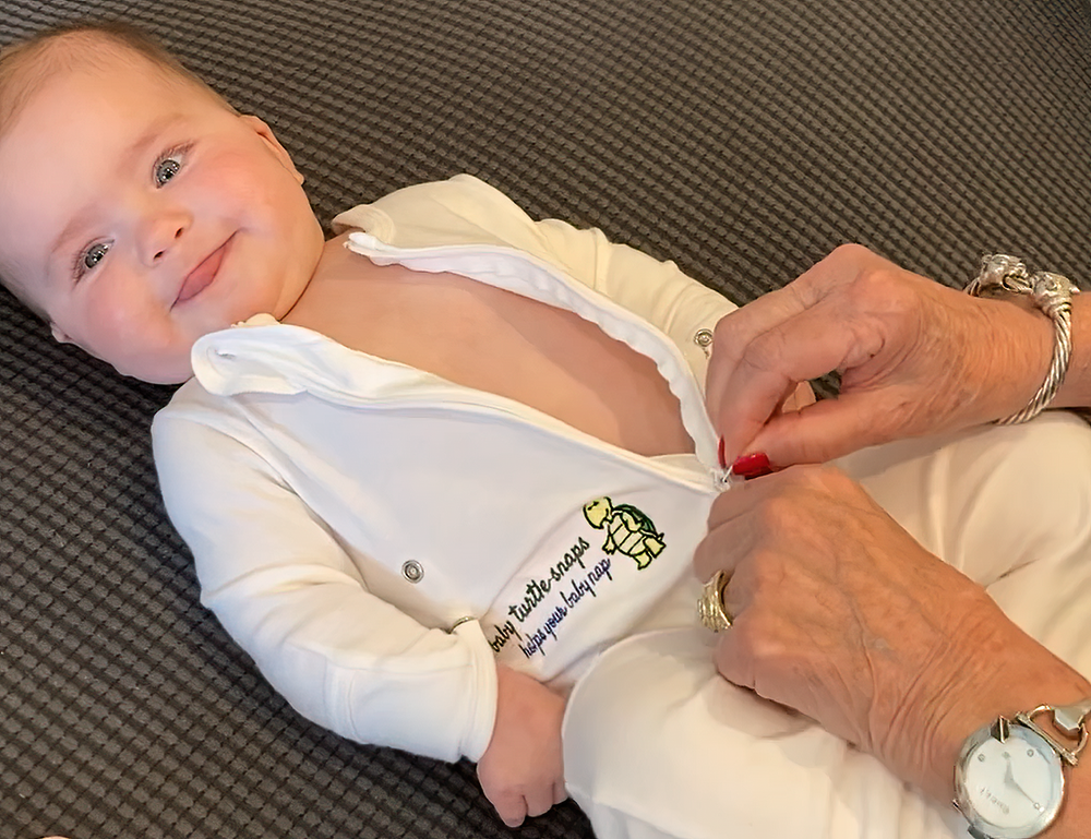 Baby Turtle Snaps - Swaddle with our Onesie